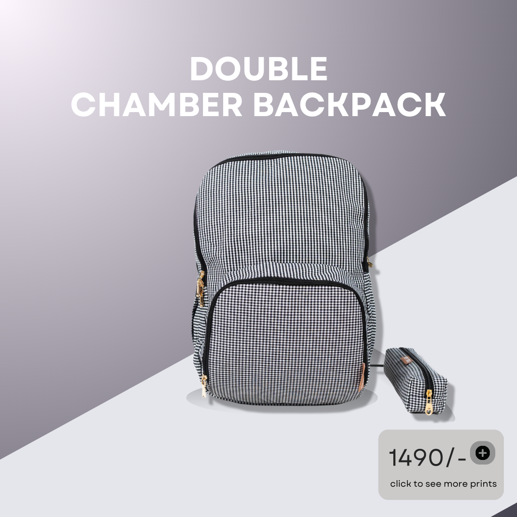 Double Chamber Backpack – Suchi Shoili